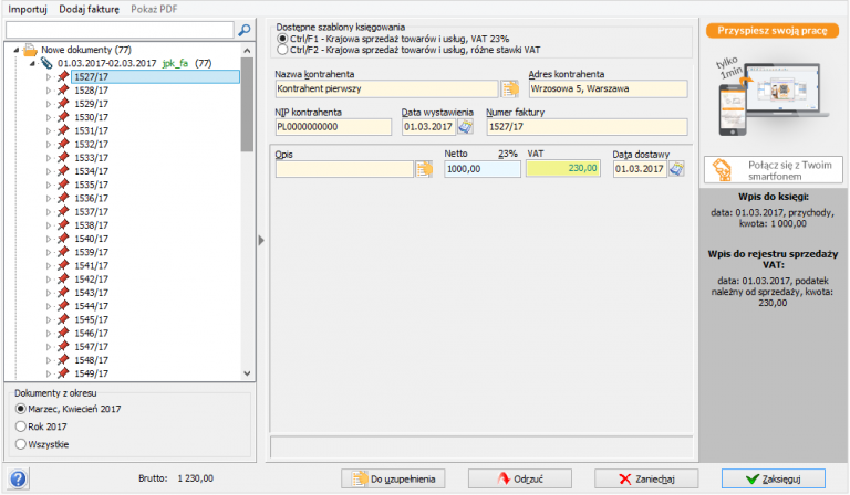 Wczytywanie plików JPK_FA i JPK_VAT z autoksięgowaniem faktur do ...